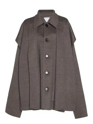 Bottega Veneta Wool-cashmere Short Coat - Grey