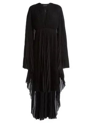 BALENCIAGA Balenciaga Pleated Tech-Crepe Dress