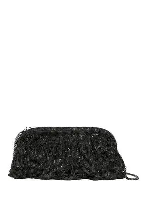 Aqua Irina Evening Clutch - Black