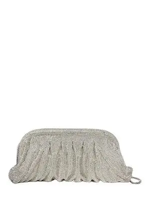 Aqua Irina Evening Clutch - Silver