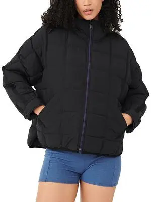 Free People Pippa Packable Puffer Jacket - Black