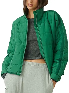 Free People Pippa Packable Puffer Jacket Viridian