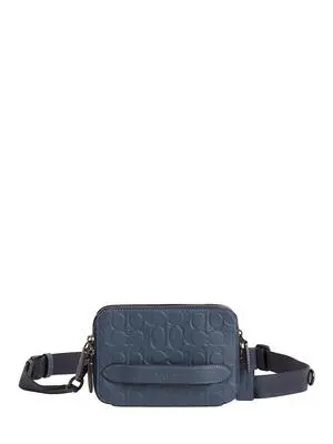 COACH® Restored Charter Crossbody In Signature Leather - Dark Denim