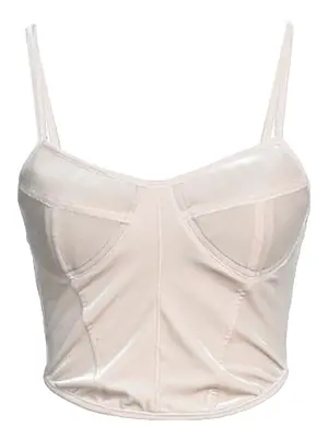 SOALLURE Velvet Camisole Beige
