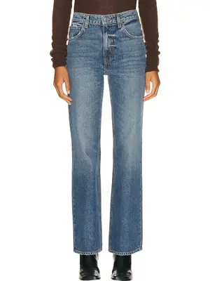 GRLFRND Melanie Petite High-rise Boot Cut Jeans - Los Feliz