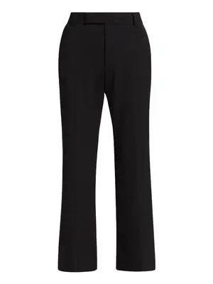 Proenza Schouler Marlene Wool Flare Pants - Black