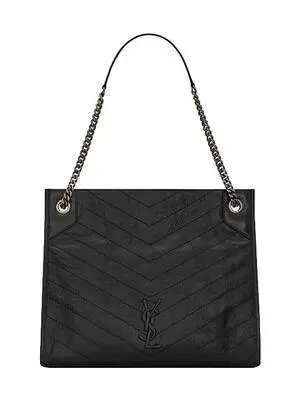Saint Laurent Niki Shopping Tote Bag - Black Vintage Leather
