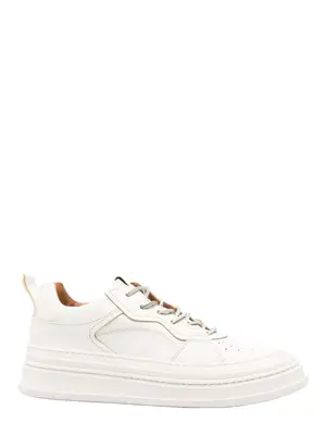BUTTERO® Circolo Leather Sneakers - White