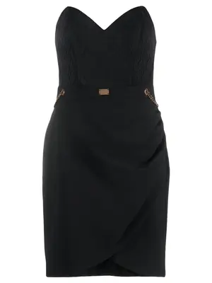 Elisabetta Franchi Sweetheart-neckline Minidress - Black