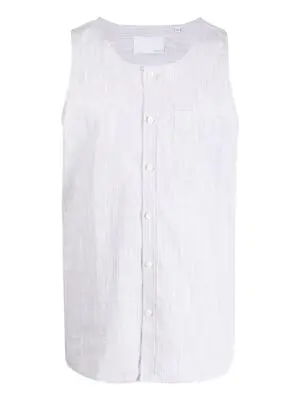 PRIVATE STOCK LABS Geronimo Woven Tank Shirt - Grey