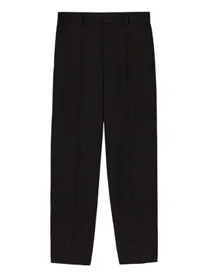 JIL SANDER Straight-leg Wool Trousers - Black
