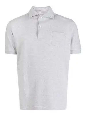 PRIVATE STOCK LABS The Leopold Striped Polo Shirt - Grey
