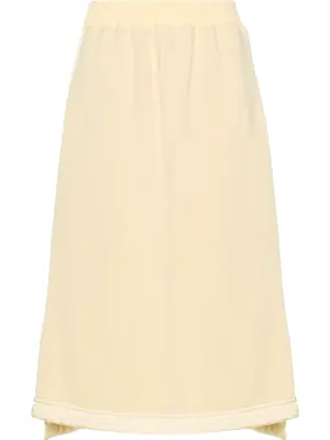 JIL SANDER Virgin Wool-blend Midi Skirt - Yellow
