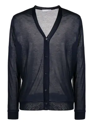 PRIVATE STOCK LABS Nero Semi-sheer Cardigan - Blue