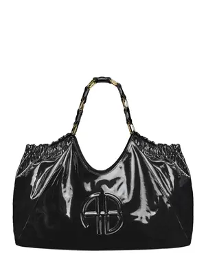 ANINE BING Kate Leather Tote Bag - Black
