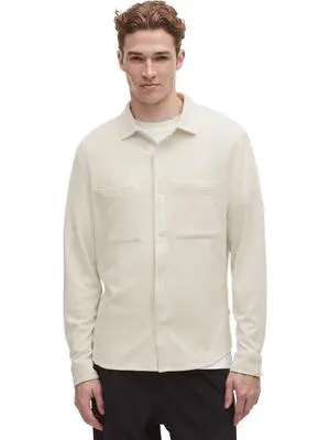Lululemon Soft Knit Overshirt Heathered Bone