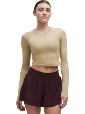 Lululemon Swiftly Tech Cropped Long-sleeve Shirt 2.0 - Sheer Oak/sheer Oak