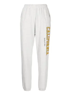 SPORTY & RICH California Logo Track Pants - Grey