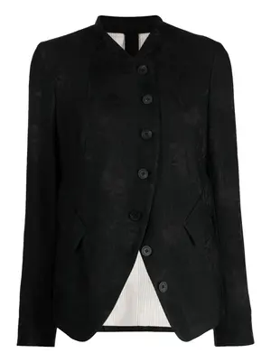 FORME D'EXPRESSION Distressed Off-centre Blazer - Black