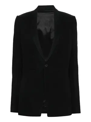 Rick Owens Narrow-lapels Single-breasted Blazer - Black