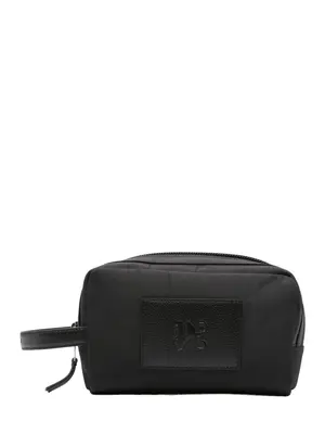 Palm Angels Monogram Wash Bag - Black