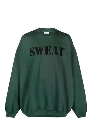 Vetements Cotton-blend Sweatshirt - Green