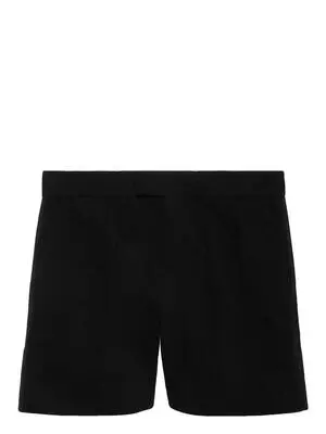 Gucci Logo-appliqué Wool Shorts - Black