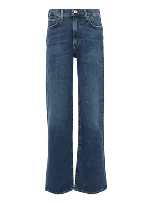 AGOLDE Harper Mid-rise Straight Leg Jeans - Blue
