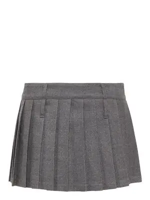 THE FRANKIE SHOP Blake Pleated Miniskirt - Grey