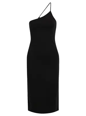 Rag & Bone Irina One-shoulder Midi Dress - Black