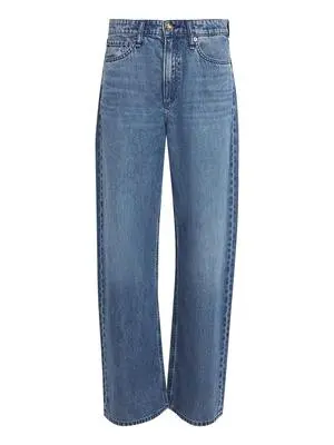 Rag & Bone Logan Mid-rise Wide-leg Jeans - Blue