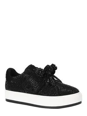Kurt Geiger Laney Bow Low Top Sneakers - Black