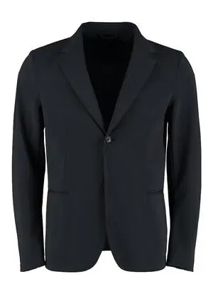THE (ALPHABET) Single-breasted Two-button Jacket - Black