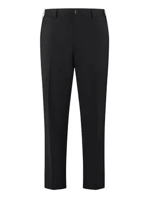 THE (ALPHABET) Wool Blend Tailored Trousers Black