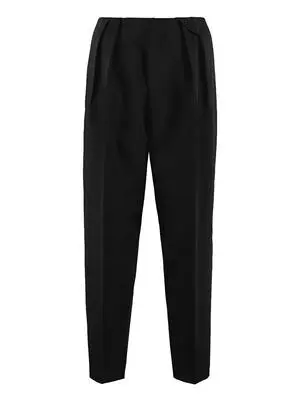 Bottega Veneta Wool Cropped Trousers - Black
