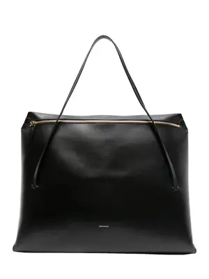 WANDLER Jo Leather Tote Bag - Black