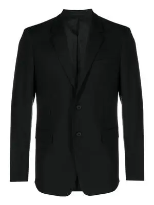Theory Single-breasted Virgin Wool-blend Blazer - Black
