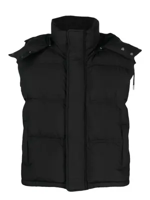 Ami Hooded Padded Gilet - Black