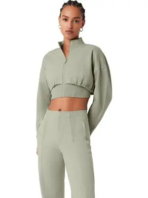 Alo Yoga On Point Moto Jacket - Limestone