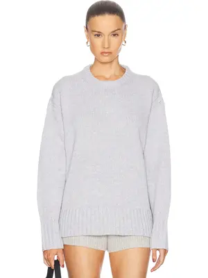 Guest In Residence Cozy Crew Cashmere Sweater - Stone