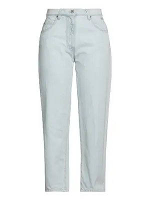MSGM Cotton Denim Mom Jeans - Blue