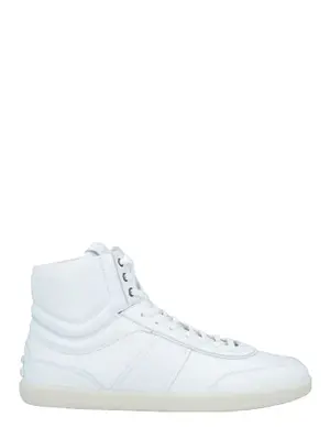 TOD'S Leather High-top Sneakers - White