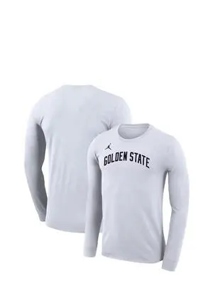 JORDAN BRAND Golden State Warriors Statement Edition Performance Long Sleeve T-shirt - White