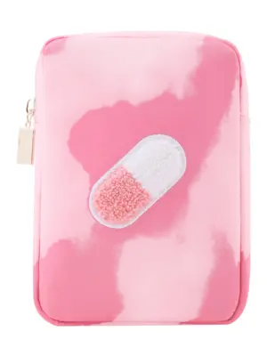 BLOC BAGS Mini Pill Cosmetics Bag - Bubblegum Pink