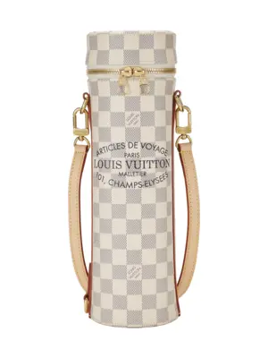 LOUIS VUITTON Damier Azur Porte-bouteille - White