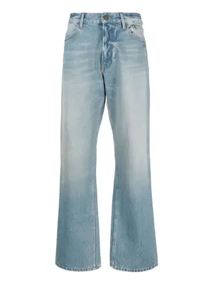 Gauchere Low-rise Wide-leg Jeans - Blue