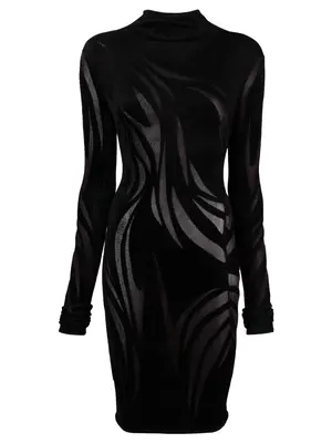 MUGLER Mugler Sheer Chenille Minidress