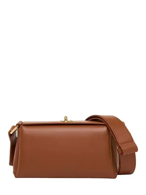 Plan C Mini Leather Shoulder Bag - Toasted