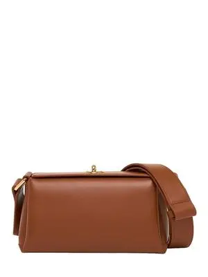 Plan C Mini Leather Shoulder Bag - Toasted