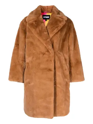 Apparis Stella Faux-fur Coat - Brown